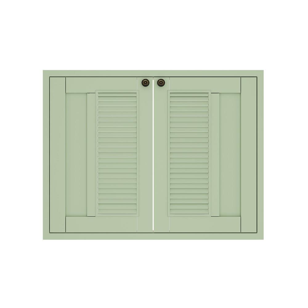บานซิงค์คู่เกล็ดผสม KITZCHO ZOUL 86x66 ซม. สี MATTE GREEN